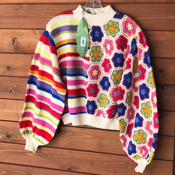 Farm Rio Rainbow Sweater
